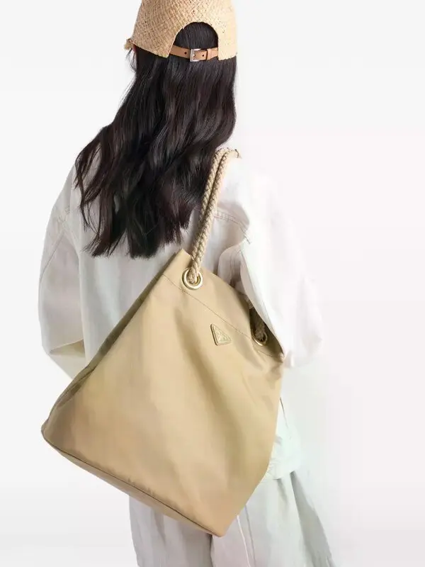 Prada Mariner Large Re-nylon Bucket Bag - Neutrals