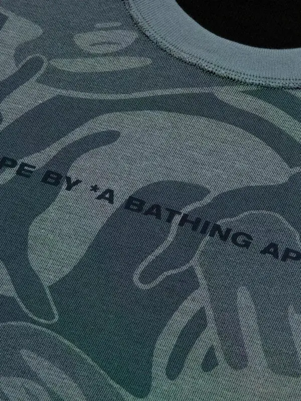 AAPE BY *A BATHING APE Reversible Camo-print T-shirt - Blue