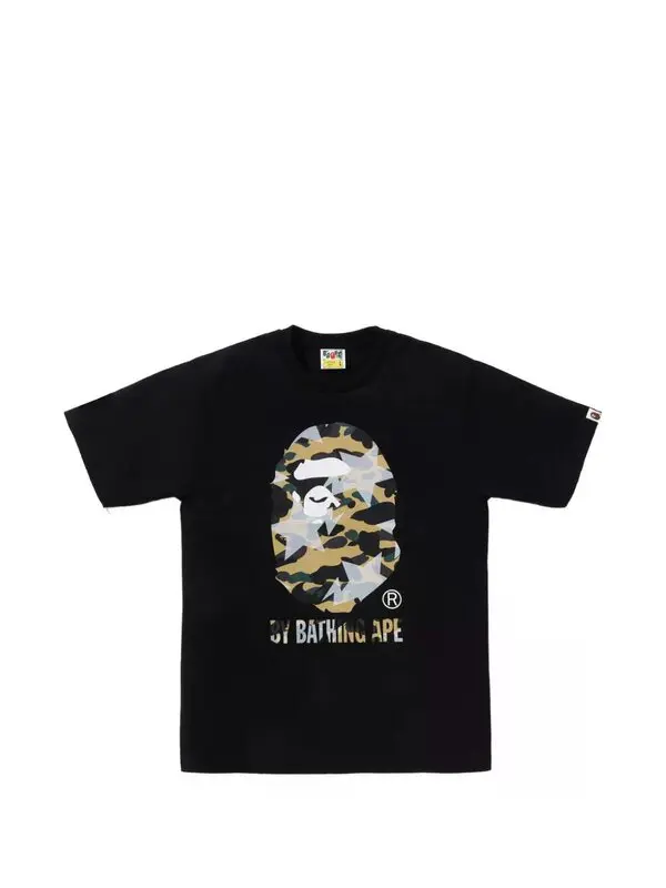 A BATHING APE Ape Head Camouflage-print T-shirt - Black