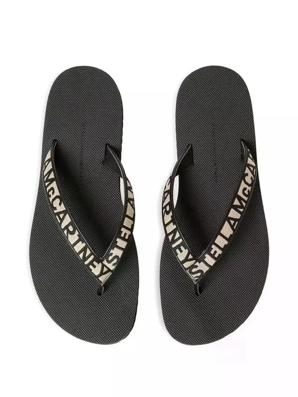 Stella McCartney Logo-detail Thong-strap Sandals