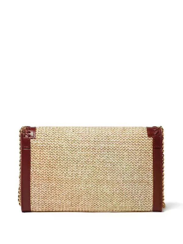Stella McCartney Falabella Raffia Crossbody Bag - Neutrals