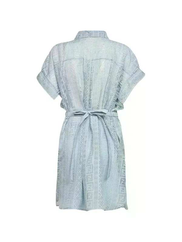 Fendi Pequin Ff Burnout Dress