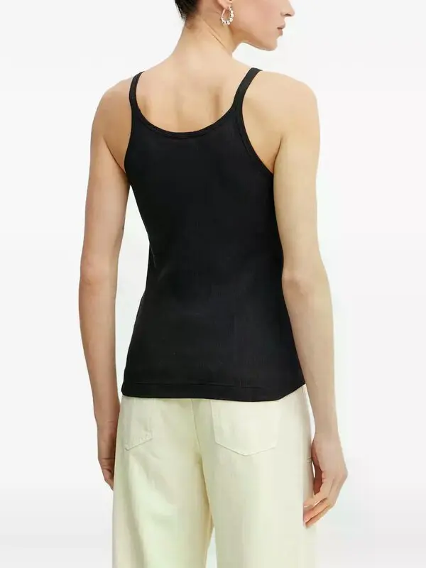 Pinko Ribbed Knit Tank Top With Thin Straps