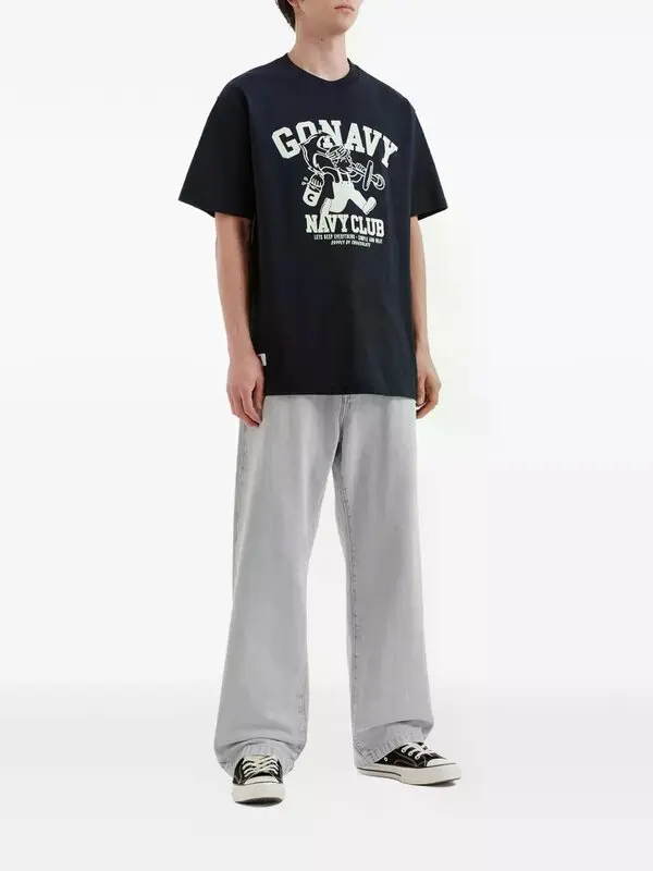 CHOCOOLATE Graphic-print Logo-patch T-shirt