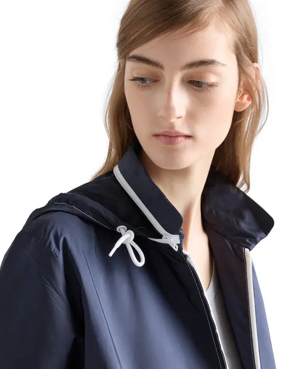 Prada Lightweight Re-nylon Blouson Jacket With Hood