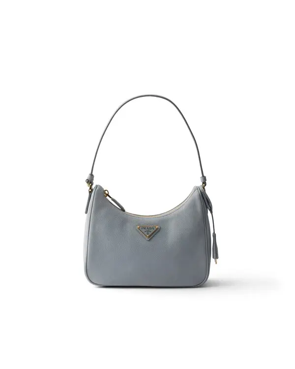 Prada Re-edition 2005 Nubuck And Saffiano Leather Mini Bag - Opaline