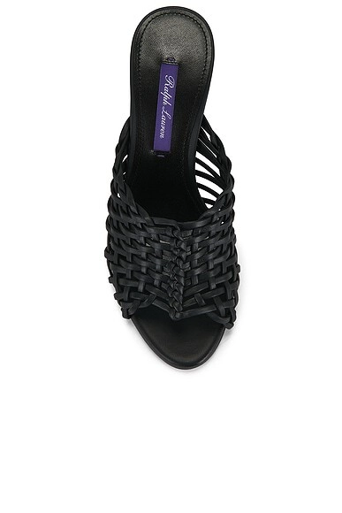Ralph Lauren Adela Woven Mule Sandal - Black