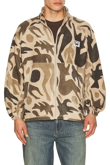 PARRA Just Like Heaven" Fleece Jacket - Sand