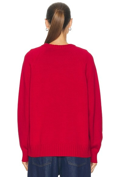 Donni. Cotton Knit V Neck Sweater
