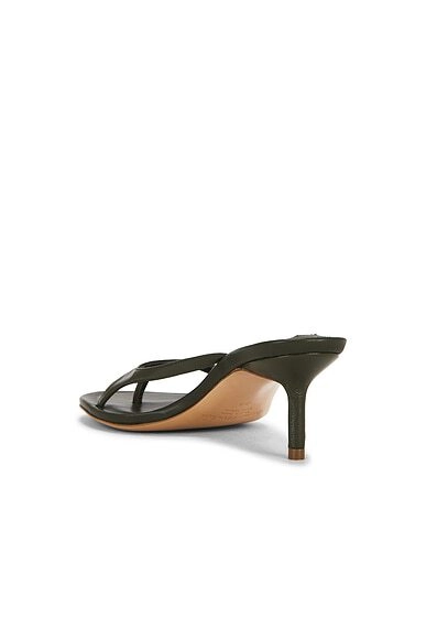 Acne Studios Beverly Kitten Heel Thong Sandal - Thyme Green