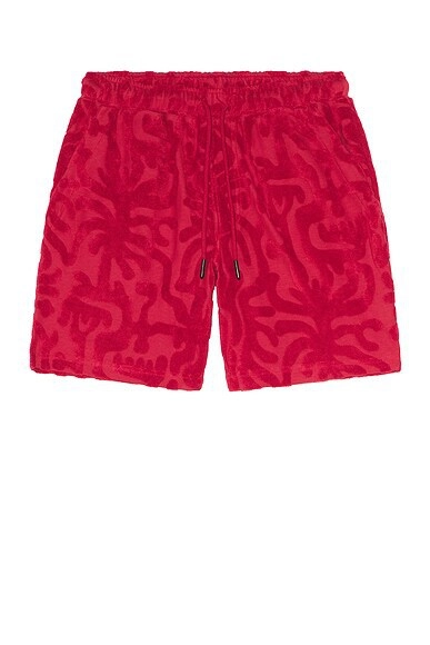 Oas Porto Terrycloth Shorts - Red