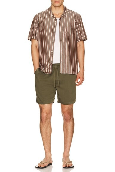 Onia Lyocell Beach Shorts - Agave