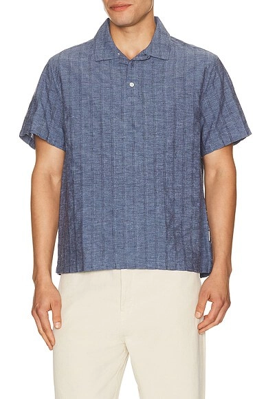 Onia Cotton Linen Pop Over Shirt