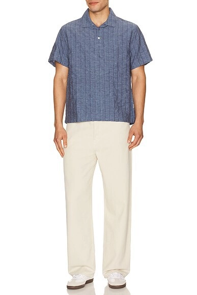Onia Cotton Linen Pop Over Shirt