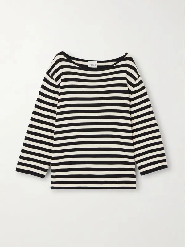 Posse Darcy Striped Pima Cotton Top - Multi