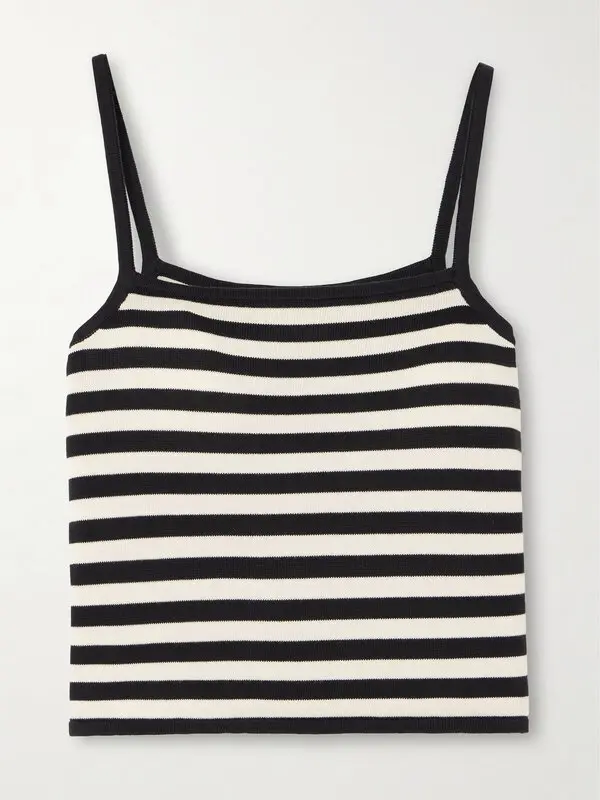 Posse Darcy" Striped Pima Cotton Tank - Multi