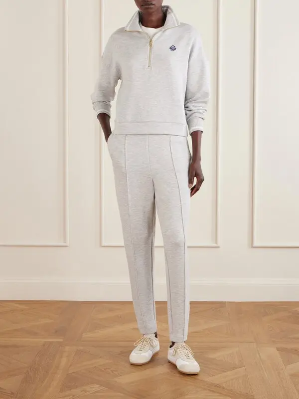 Varley Slim Pintuck Stretch-jersey Track Pants