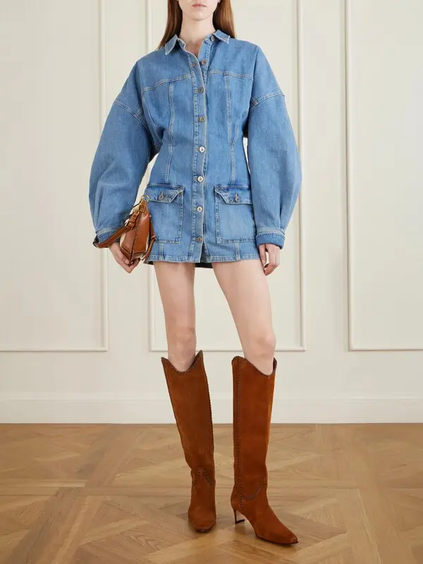 Staud Suede Knee Boots