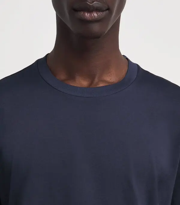 Brioni Cotton Short-sleeve T-shirt - Blue