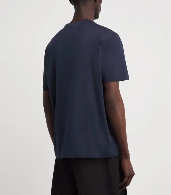 Brioni Cotton Short-sleeve T-shirt - Blue