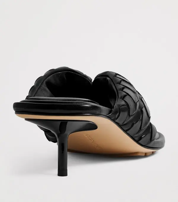Bottega Veneta Leather Salsa Kitten Heel Sandals