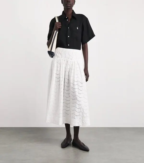 Polo Ralph Lauren Oversized Linen Shirt - Black