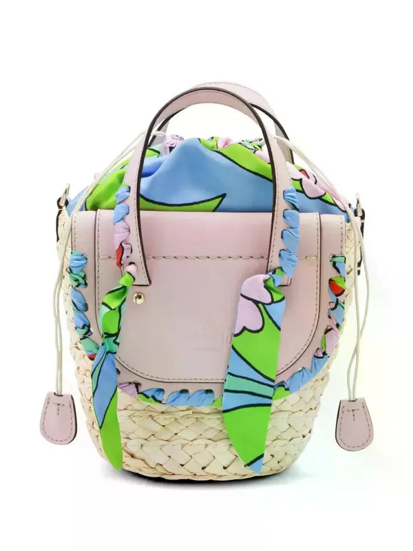 CUBA LAB Habanera Raffia-woven Shoulder Bag - Neutrals