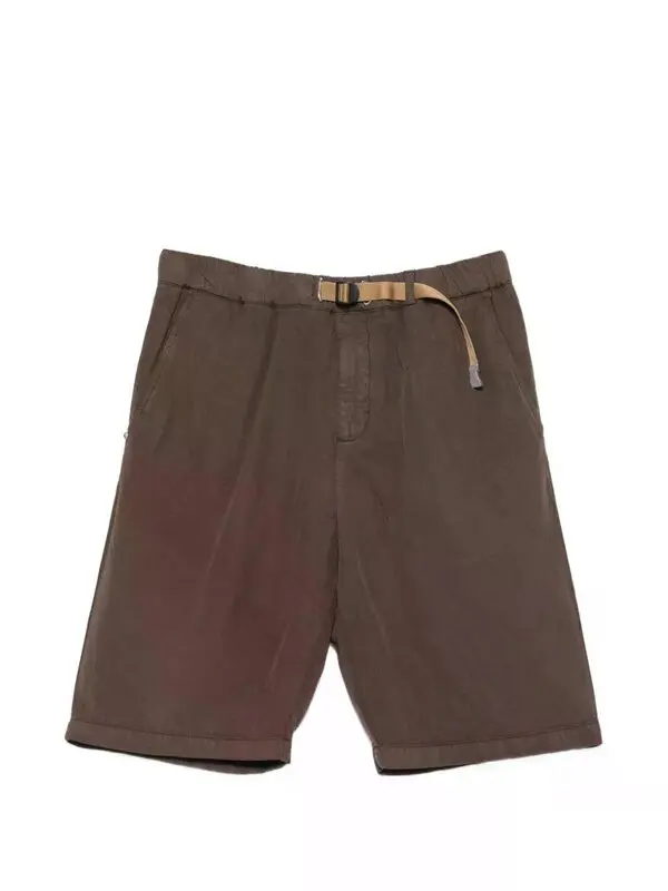 WHITE SAND Elasticated Waistband Shorts - Brown