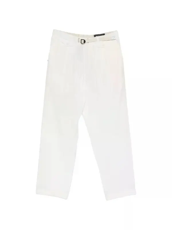 WHITE SAND Belted Trousers