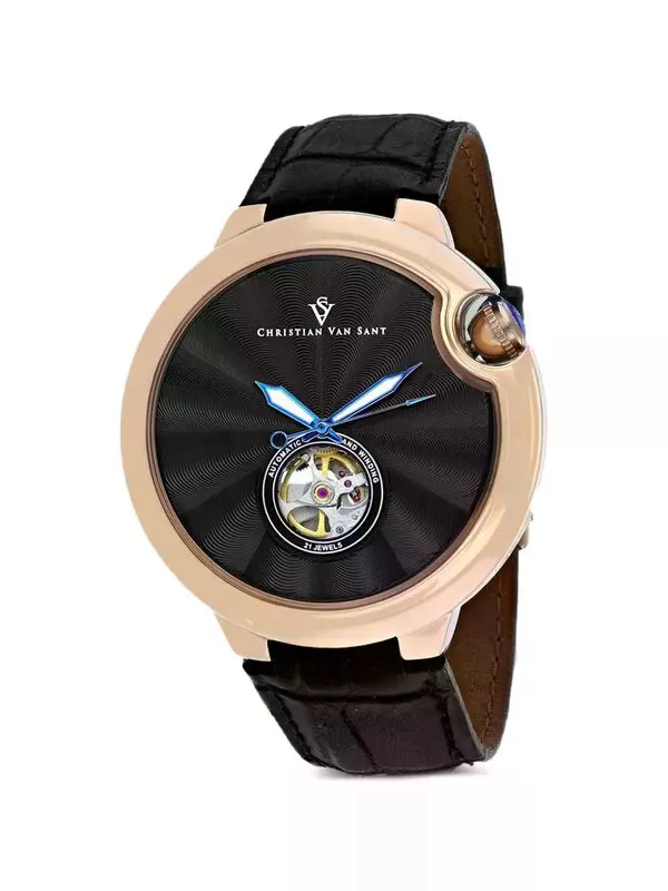 CHRISTIAN VAN SANT Stainless Steel 46mm Strap Watch - Black