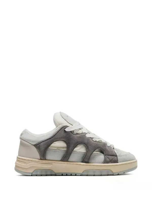 PAURA Panelled Cut-out Sneakers - Neutrals
