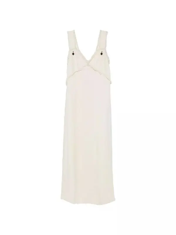 TOTEME Guipure-lace Cut-out Maxi Dress - Neutrals