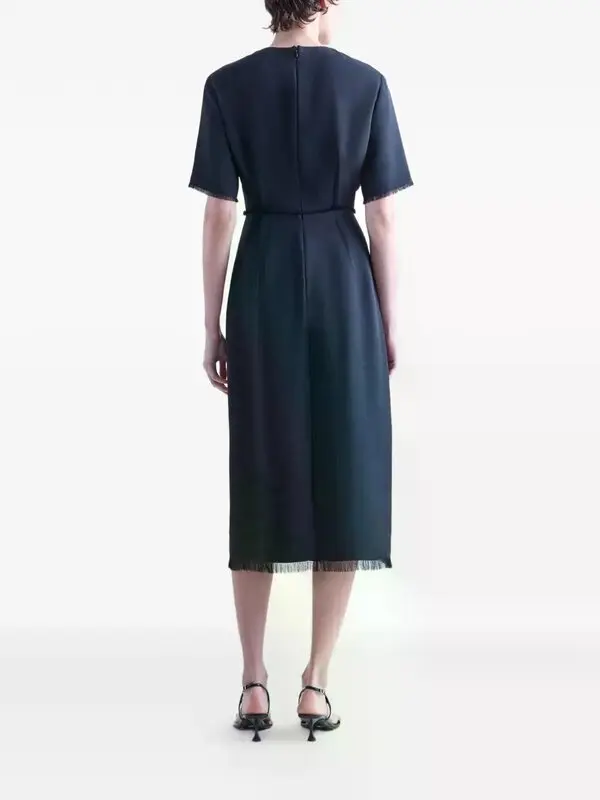 FFORME Brooke Frayed-edge Midi Dress