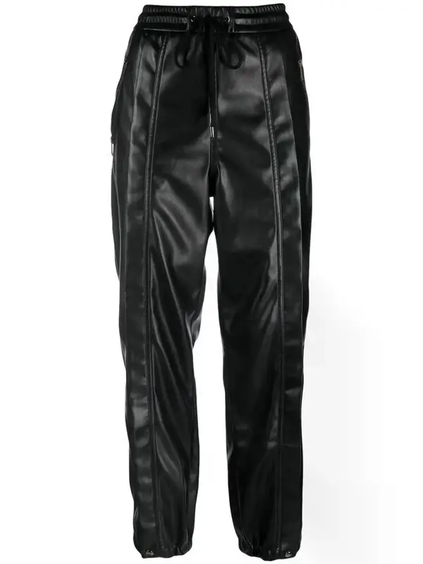 Iceberg Faux Leather Straight-leg Trousers