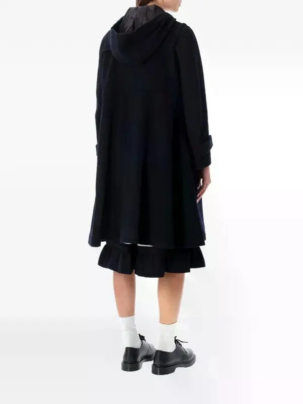 Comme Des Garçons Hooded Toggle-fastening Coat