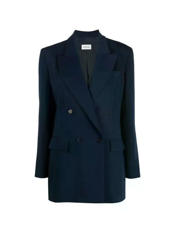 P.a.r.o.s.h Double-breasted Wool Blazer With Peak Lapels