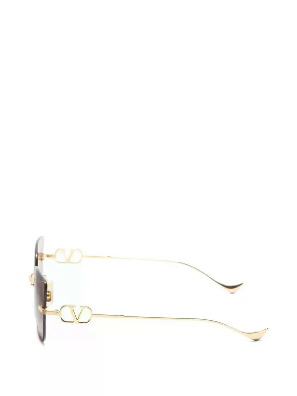 Valentino Garavani Rimless Metal Cat Eye Sunglasses