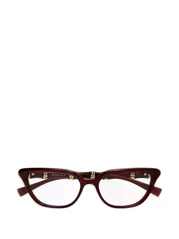 Gucci Cat Eye Glasses - Red