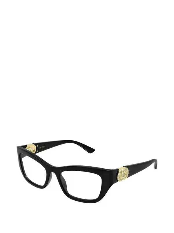 Gucci Interlocking G Cat-eye Glasses - Black
