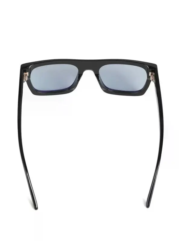 TOM FORD Cyrus T-logo Square-frame Sunglasses - Black