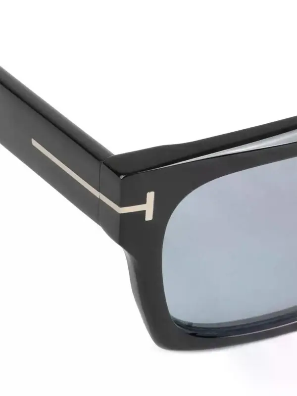 TOM FORD Cyrus T-logo Square-frame Sunglasses - Black