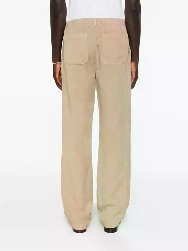 120% Lino Belted Pleated Trousers
