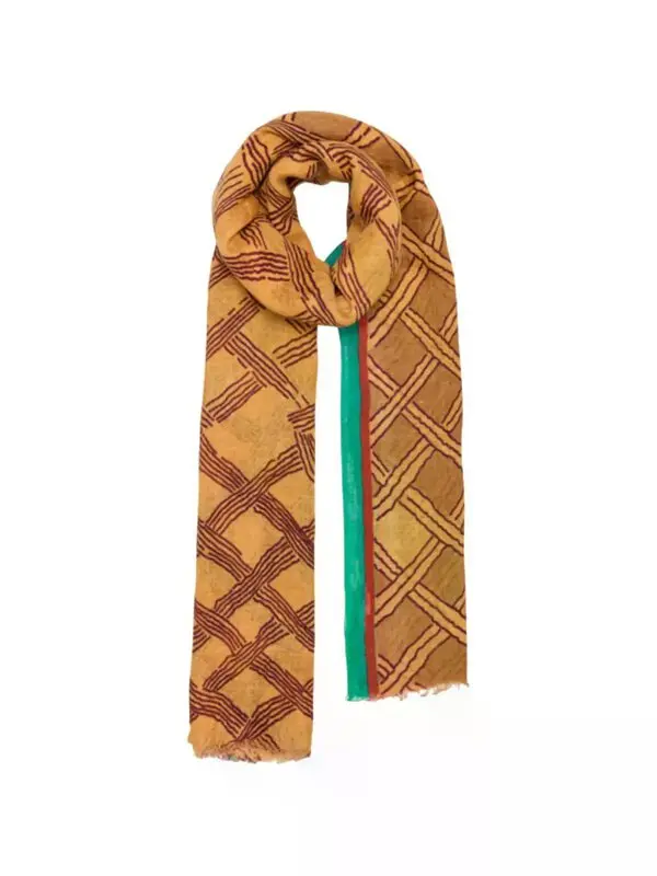 LOVAT & GREEN Horizon Geometric-print Scarf