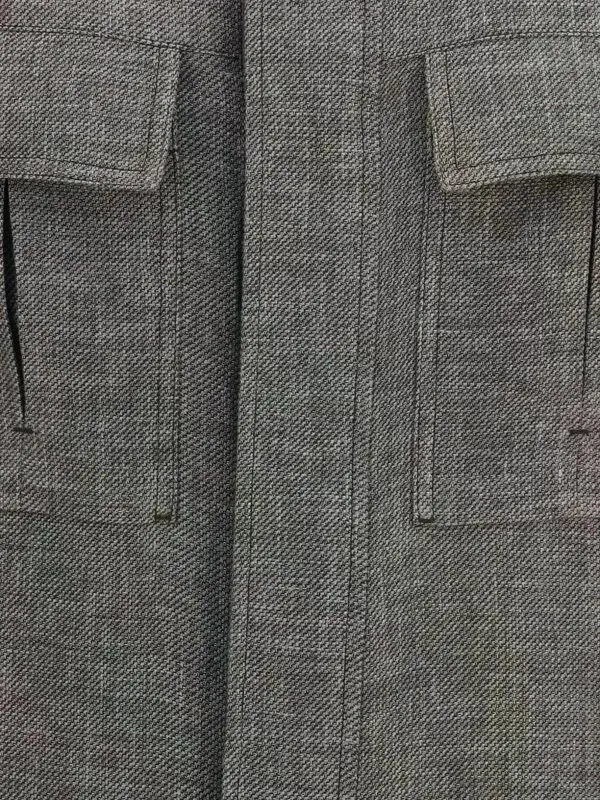 Zegna High-neck Shirt Jacket With Flap Pockets