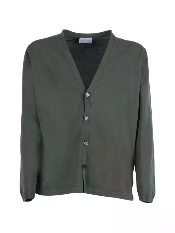 SETTEFILI CASHMERE Side-slit V-neck Cardigan