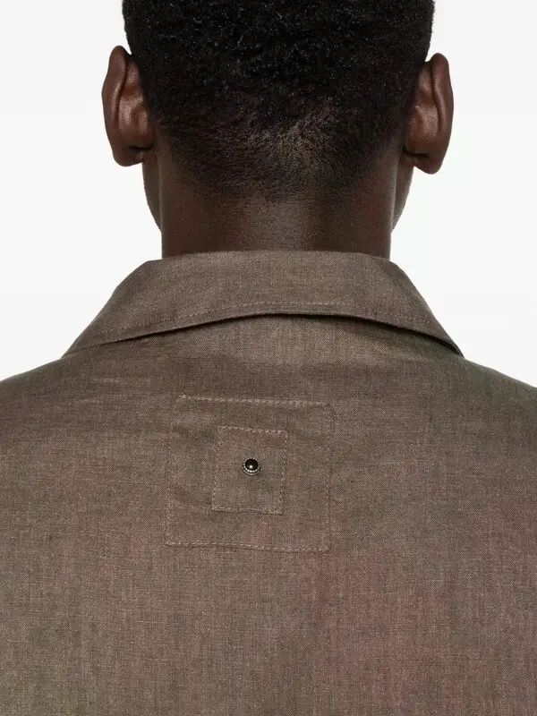 WHITE SAND Buttoned Flap-pockets Jacket