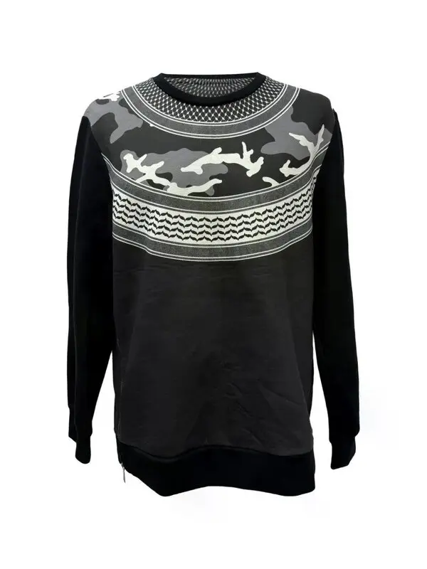 Neil Barrett Camouflage Print Side-zip Sweater