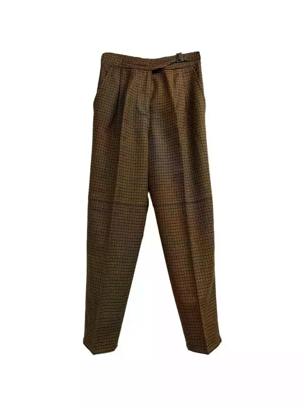 Etro Checked Belted Trousers