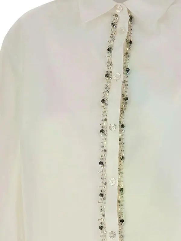 KAOS Bead-embellished Cotton Shirt