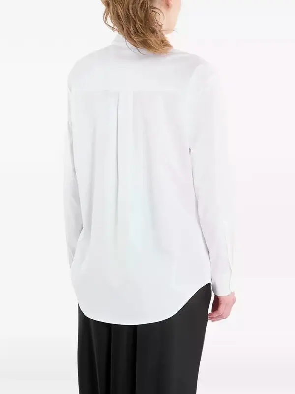 Guess Spread Collar Long-sleeve Shirt - White